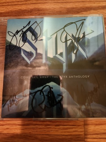 Styx Signed Autographed CD booklet Come Sail Away. The Styx Anthology ...
