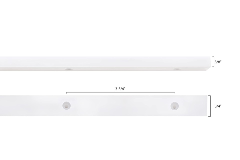 Uhmw Crosscut Sled For Table Saw Sled Miter Bars 3/4" X 3/8" X 36 ...