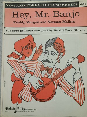 1955 Hey Mr Banjo Sheet Music Freddy Morgan Norman Malkin RARE COVER ...