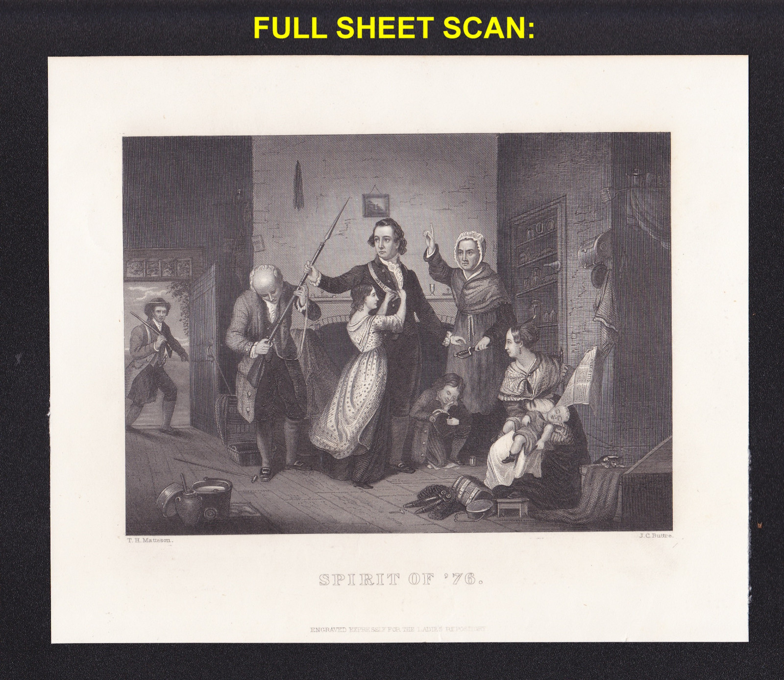 original c 1862 Tompkins H Matteson steel engraving: SPIRIT OF '76 | eBay