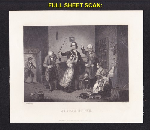 original c 1862 Tompkins H Matteson steel engraving: SPIRIT OF '76 | eBay