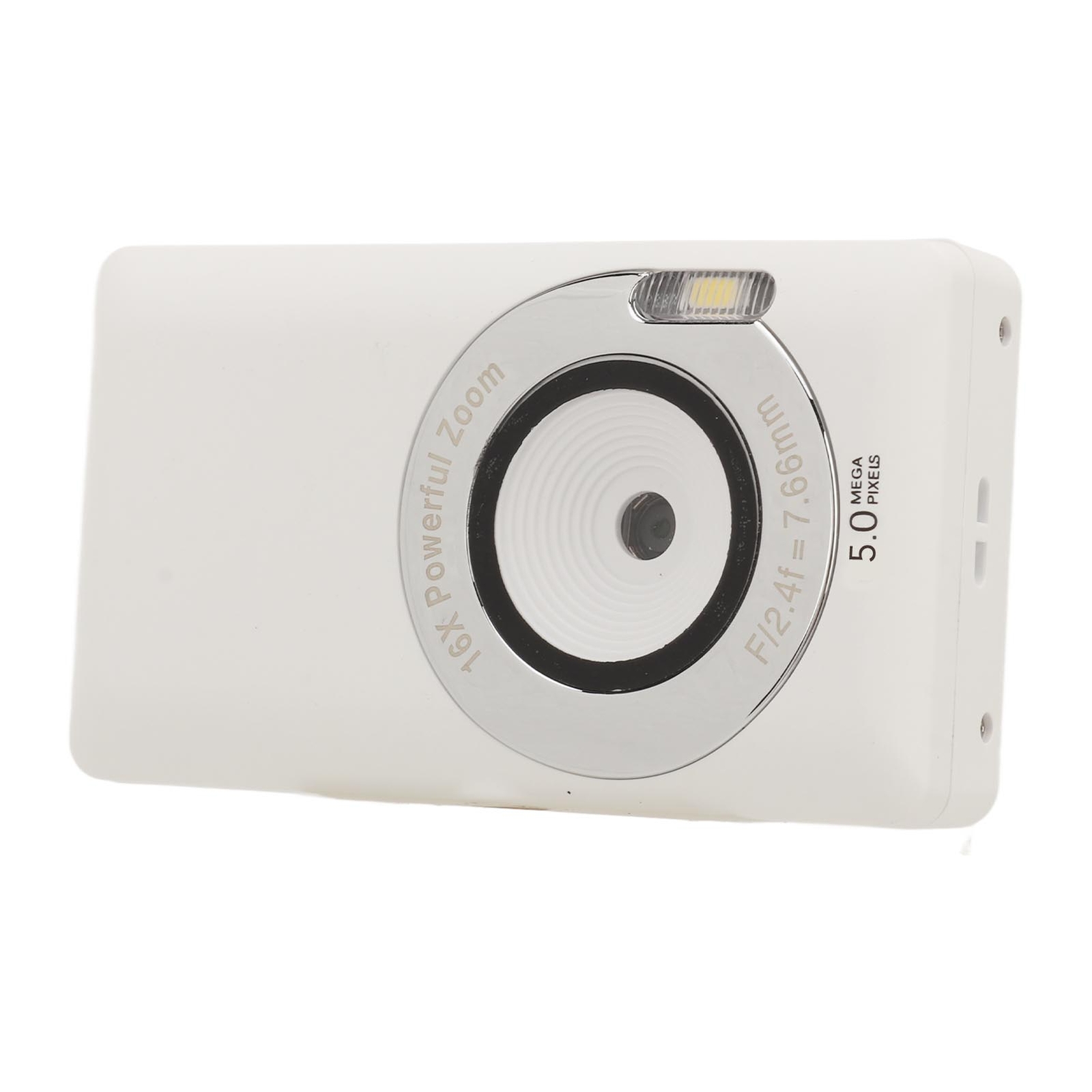 Portable Compact Camera White 50MP 4K 16x Zoom 2.7 Inch HD Display ...