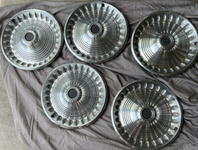 5 Vintage Plymouth Barracuda Hubcaps (Mid 70s) EXCELLENT CONDITION | eBay