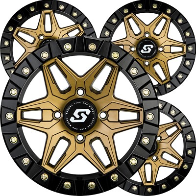 4) ATV UTV RIM WHEEL 14x7 4/137 5+2 SEDONA SPLIT 6 Bead Lock Can-AM ...