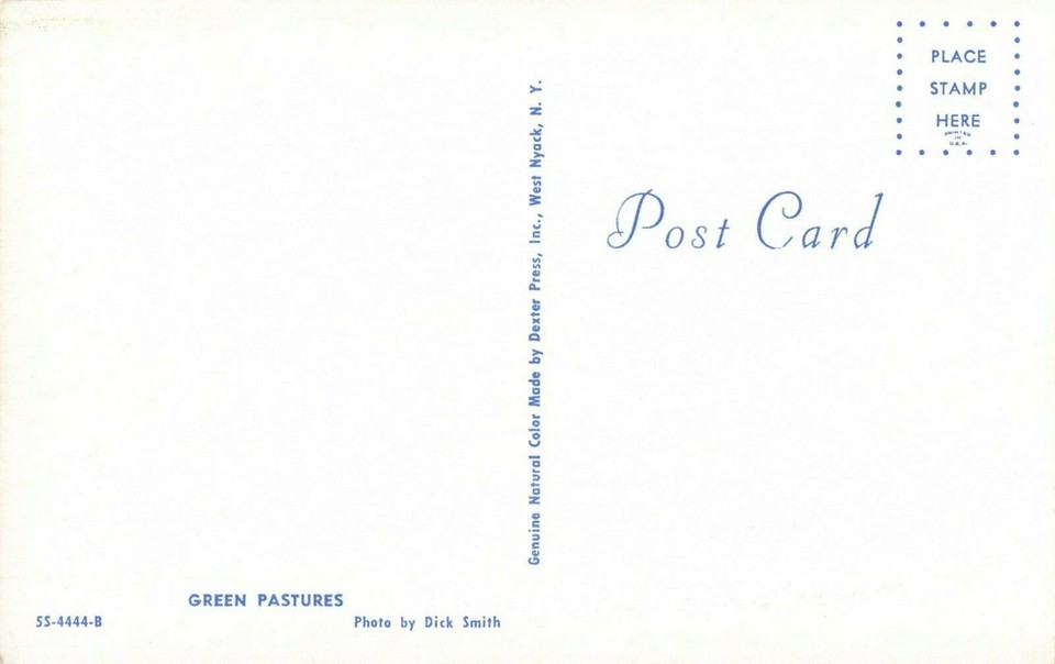 Postcard Green Pastures | eBay