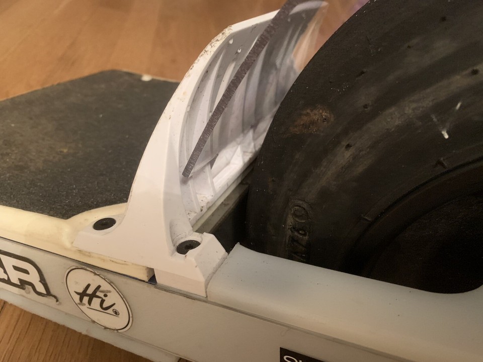 OneWheel XR Flight Fins Fender Compatible Polycarbonate Flight Shield ...