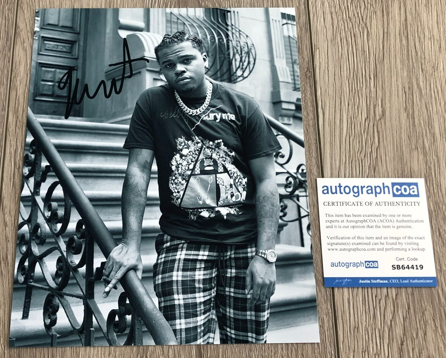RAPPER GUNNA DRIP OR DROWN SIGNED AUTOGRAPH 8x10 PHOTO E w/EXACT PROOF ...