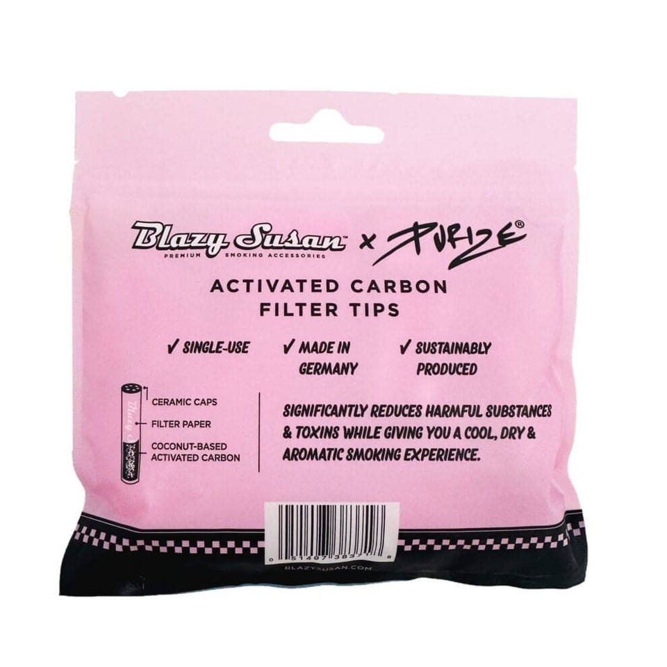 Blazy Susan Pink Purize Regular Size Active Carbon Filters, 50 Ct (9mm ...
