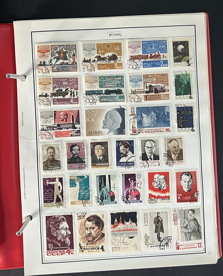 Russia 1900-1992 Stamp Collection of 1940+ Mint & Used Stamps/SS in ...