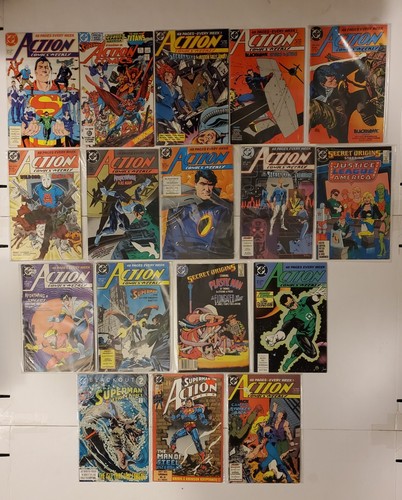 Dc Comics Action Comic Weekly Comic Book Lot Of 17 Books Superman Plus ...