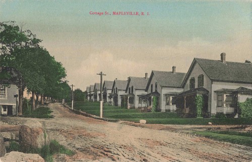 Cottage Street Mapleville Rhode Island RI c1910 Postcard | eBay