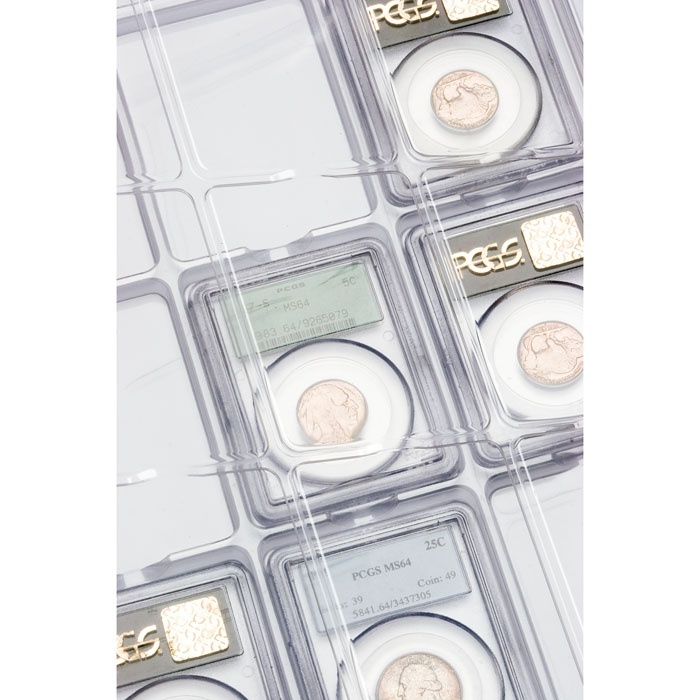 Lot of 8 Clear Certified Graded Coin Slab Album Pages PCGS NGC ...