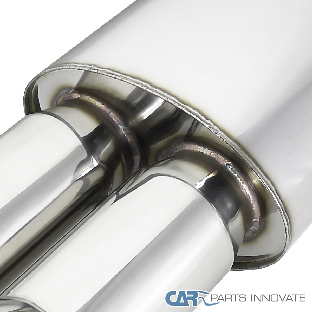 Dual Slant Burn Tip DTM Style Weld On Exhaust Muffler BMW E36 E46 E90 ...