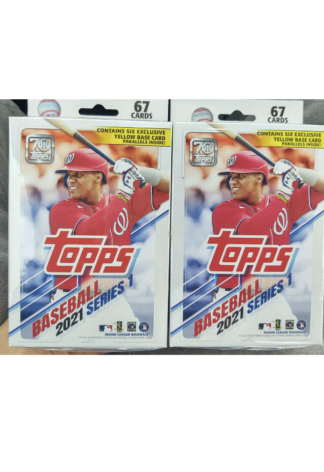 (2x) 2021 Topps Series 1 Walgreens Hanger Boxes - Exclusive Yellow ...