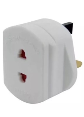 Shaver Adapter Plug UK To 2 Pin Socket Plug Fuse Bathroom Shaving UK ...