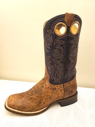 Roper Brown Leather Handmade Cowboy Boots Women's size 9.5M | eBay