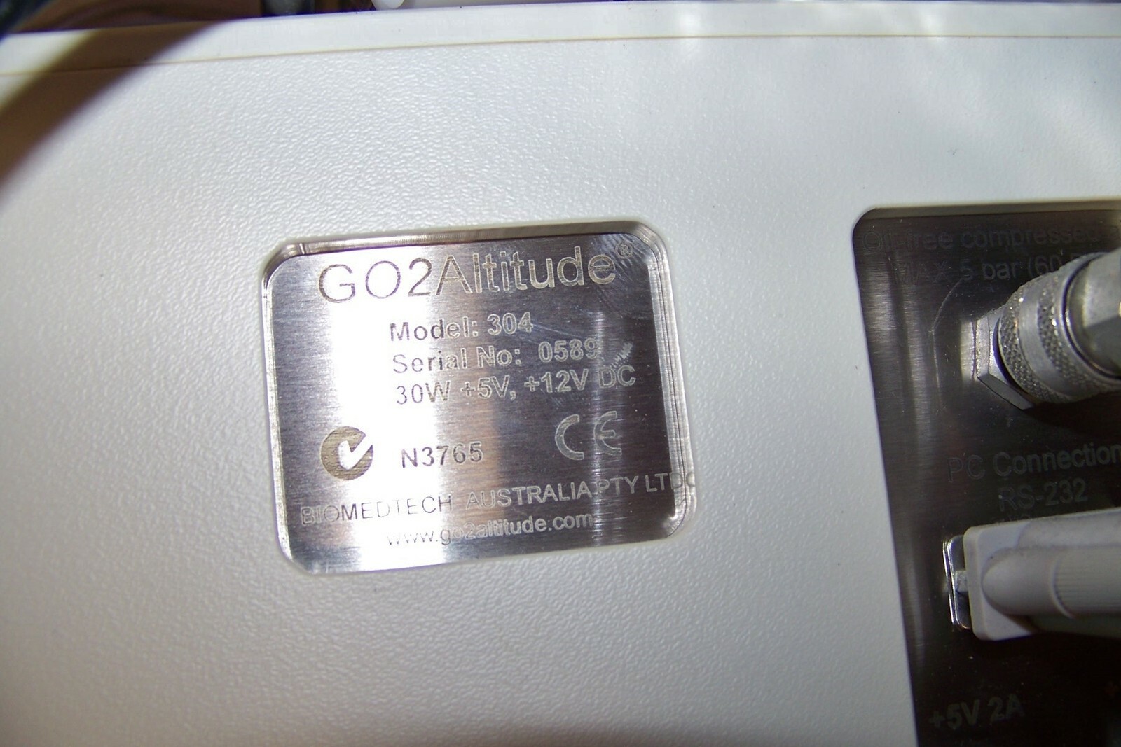 GO2 Altitude 304 Hypoxicator 304 + ERA1 Compressor + Accessories Runs ...