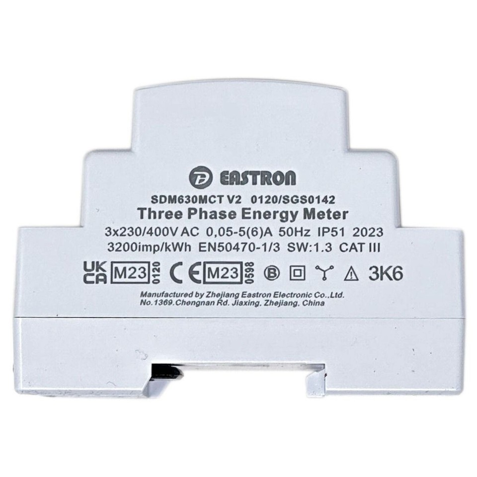 Three Phase Eastron Energy Meter SDM630MCT-MOD-MID Certified Modbus ...