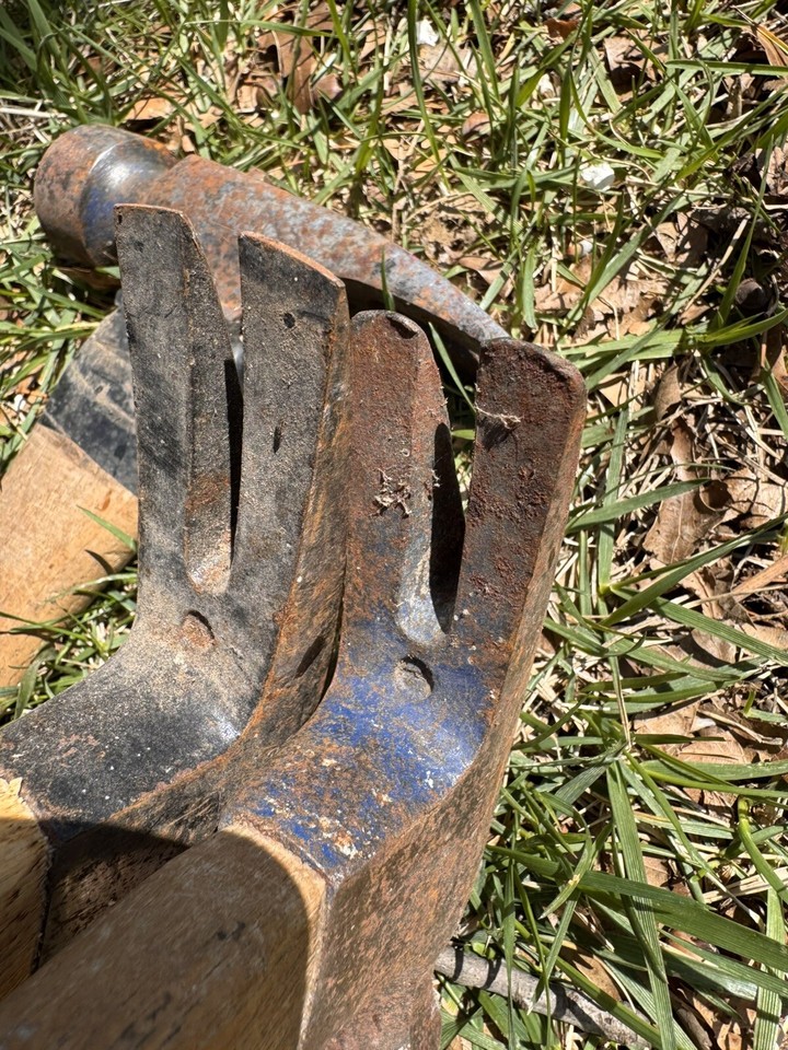 Vintage Vaughn 24oz 23oz 20oz Framing Hammer Lot Waffle Head USA Steel ...