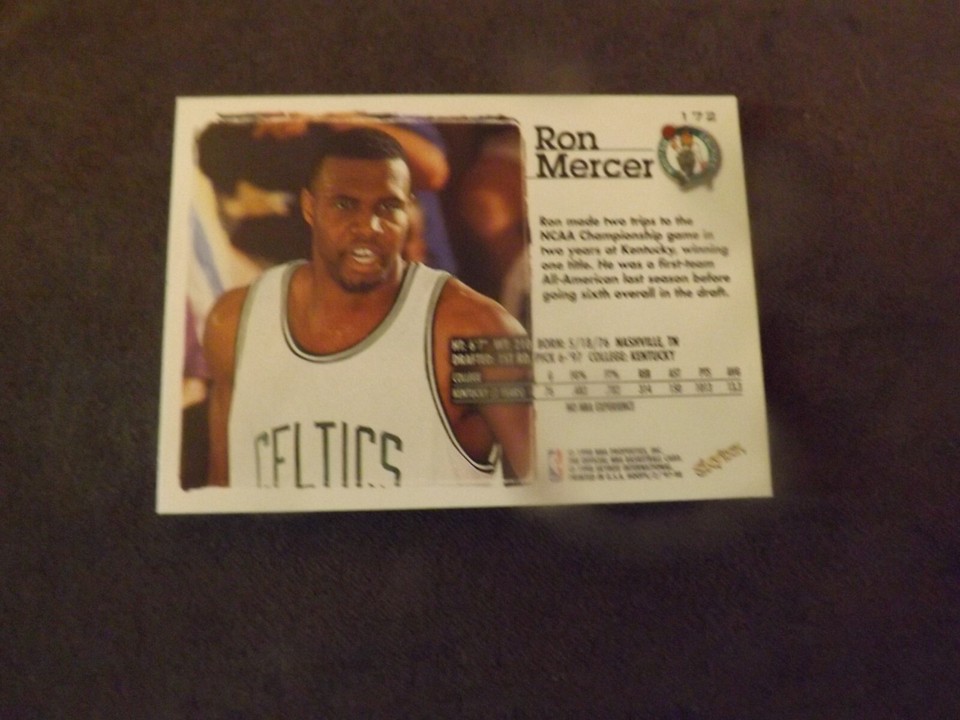 1997-98 NBA Hoops Ron Mercer Rookie Card | eBay