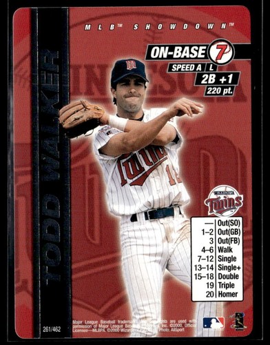 TODD WALKER 2000 MLB SHOWDOWN #261 (ID 812) | eBay