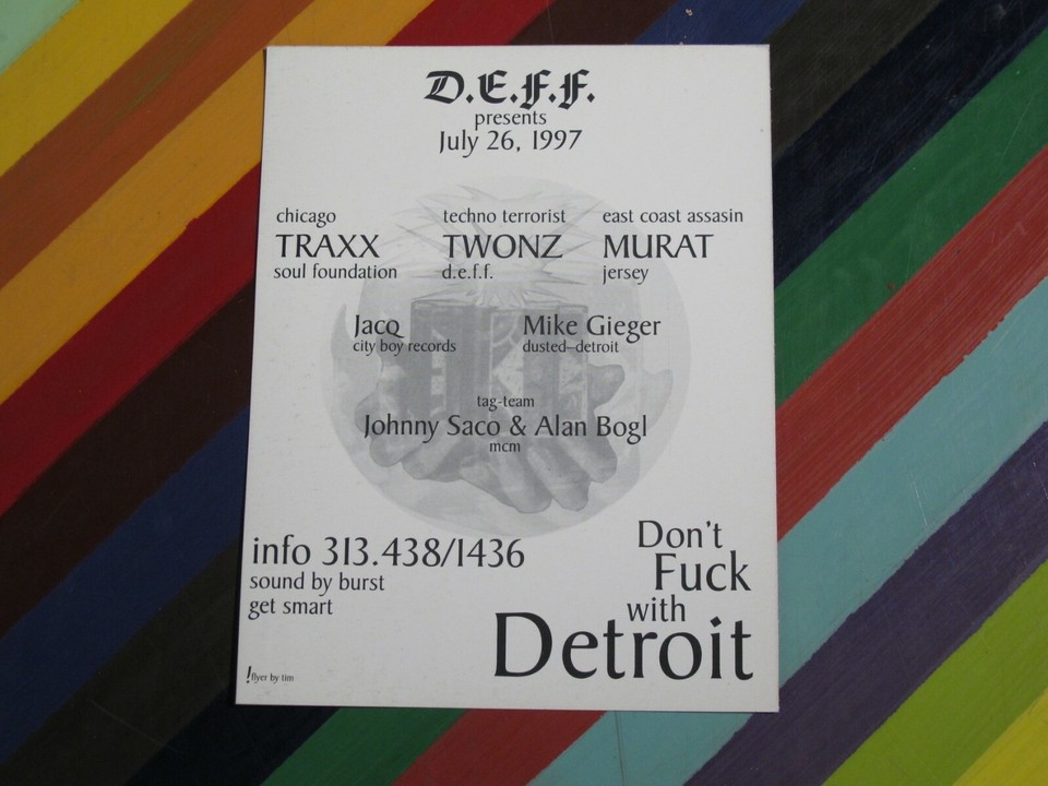 vtg 1990s 2000s Rave Music Dance Event Flyer - Detroit Hardkiss St ...