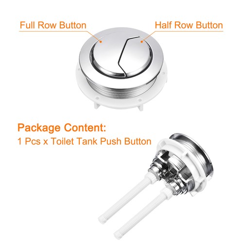 Toilet Tank Button Dual Push Flushing Toilet Replacement Button for ...