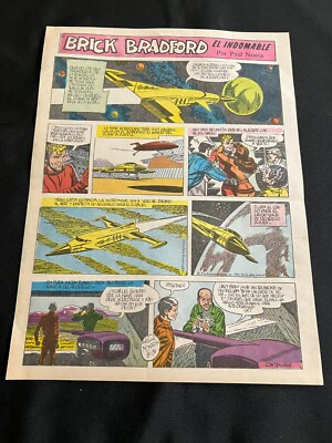 #T12 BRICK BRADFORD Spanish Sunday Tabloid Full Page Strip August 31 ...