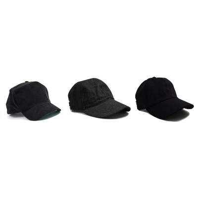 Black Classic Adjustable Baseball Caps - Work Casual Sports Leisure | eBay