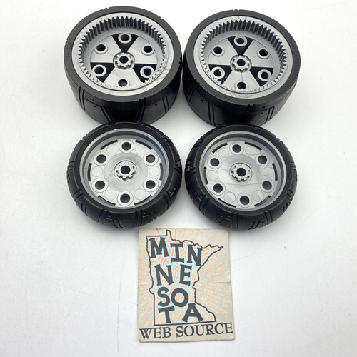 Modern Meccano Erector Set Parts Silver Rubber Race Tires - Replacement ...