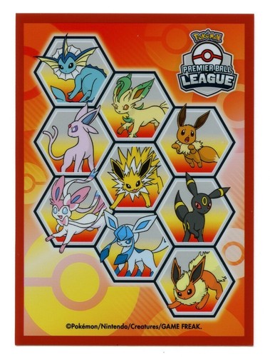 2024 Premier Ball League Eevee Evolution Individual Card Sleeve Pokemon ...