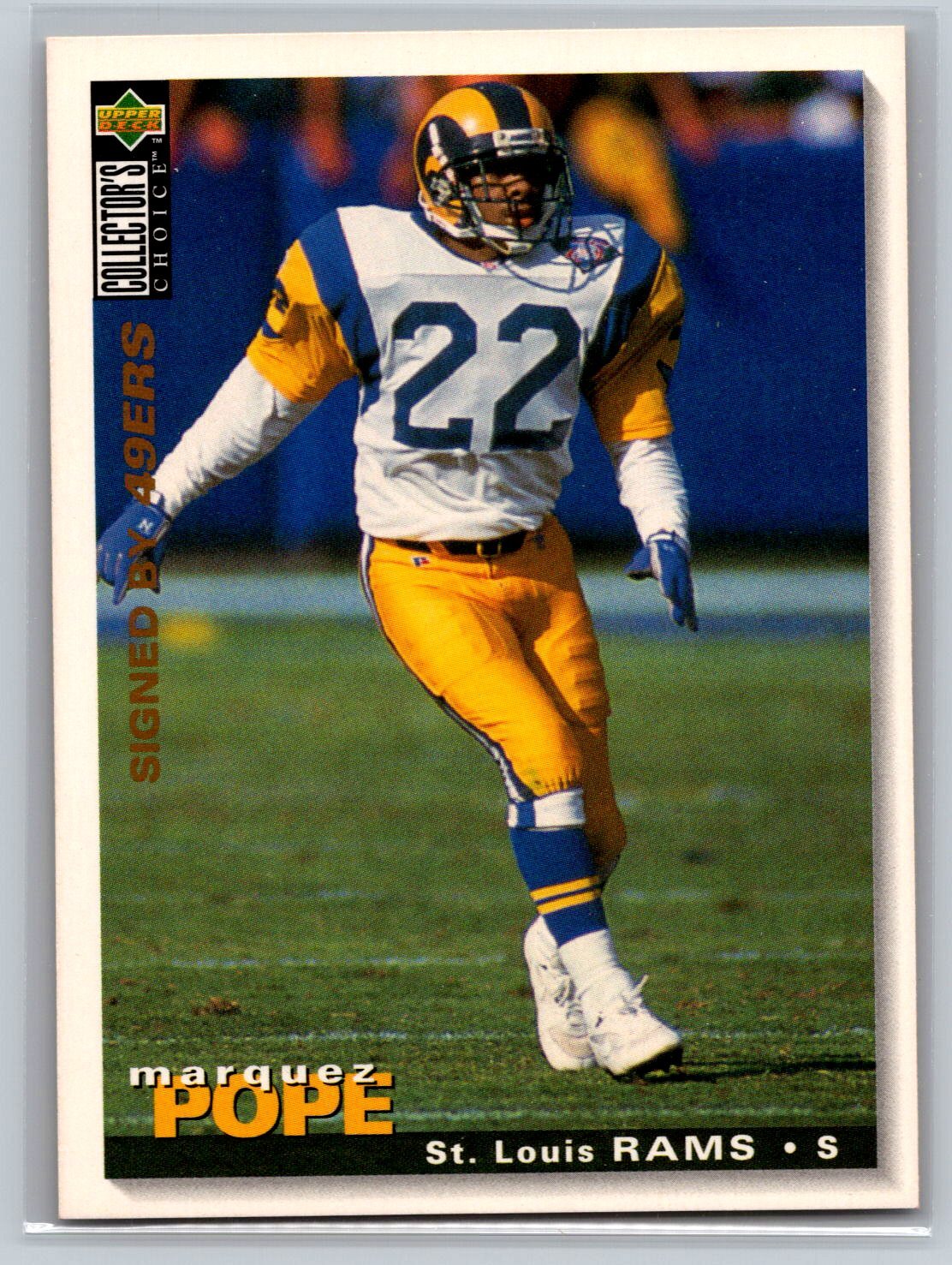 1995 Collector's Choice Football #329 Marquez Pope San Francisco 49ers ...