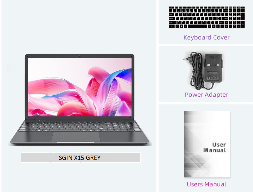 SGIN M17 Laptop Windows 11 - 17.3" (44cm)- 4GB RAM 120GB - Intel ...