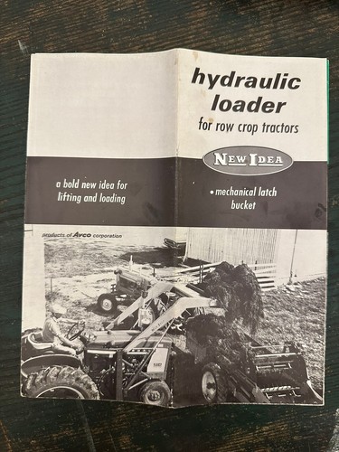 New Idea hydraulic loader for crop Tractors brochure, 6 Page Tri-fold ...