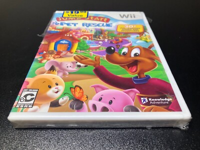 Jumpstart Pet Rescue Nintendo Wii New Factory Sealed w/ rips See pics ...