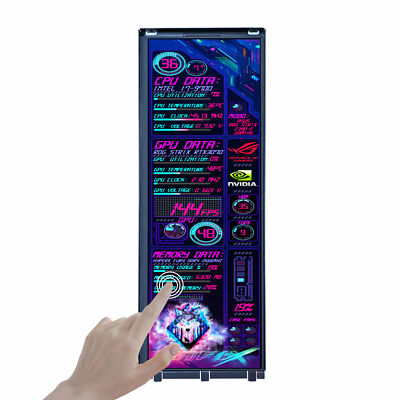 Y70 PC Case Touch Monitor ,14.5" 2K 250x720 Type C mini HD IPS LCD ...