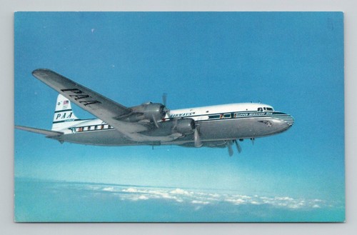AIRPLANE Pan American Am Super-6 Clipper Midnight Sun Vintage Postcard ...