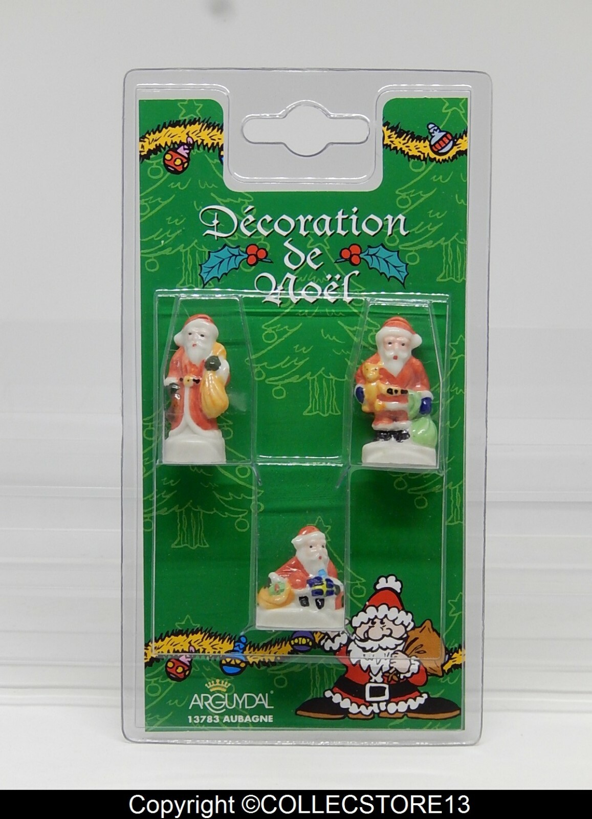 SERIE COMPLETE DE FEVES -DECORS DE GATEAUX EN BLISTER PERE NOEL | eBay