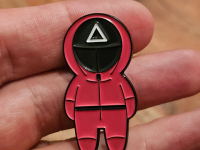 B1 Squid Game Triangle Guard Lapel Pin Brooch Jewelry netflix tv | eBay