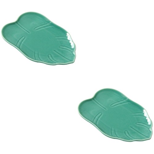 2 Pieces Dekorative Platte Keramik-Service-Platte Blaue Teller | eBay.de