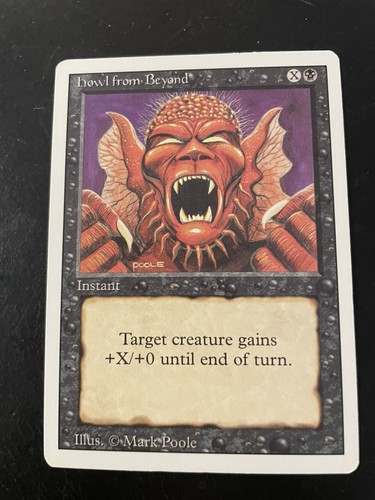 Magic The Gathering MTG Revised Edition "Howl from Beyond" | eBay