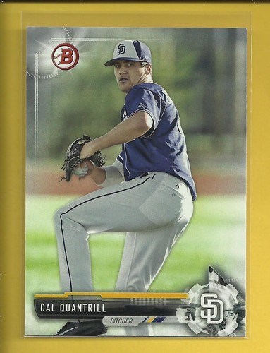 Cal Quantrill RC 2017 Bowman Draft Prospects Rookie Card # BD-21 Padres ...