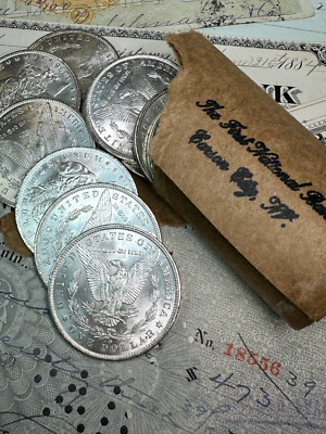 GEM BU O Morgan Silver Dollar From OBW Roll Estate Hoard - O Mint Unc ...