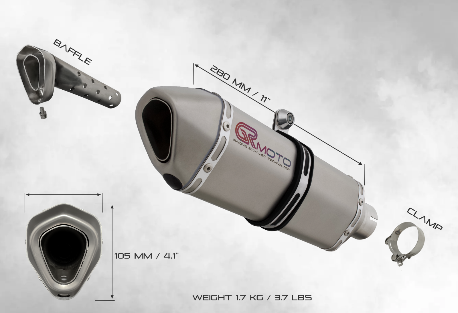 Exhausts for Aprilia SL1000 Falco 1999 - 2005 GRmoto Muffler Titanium ...