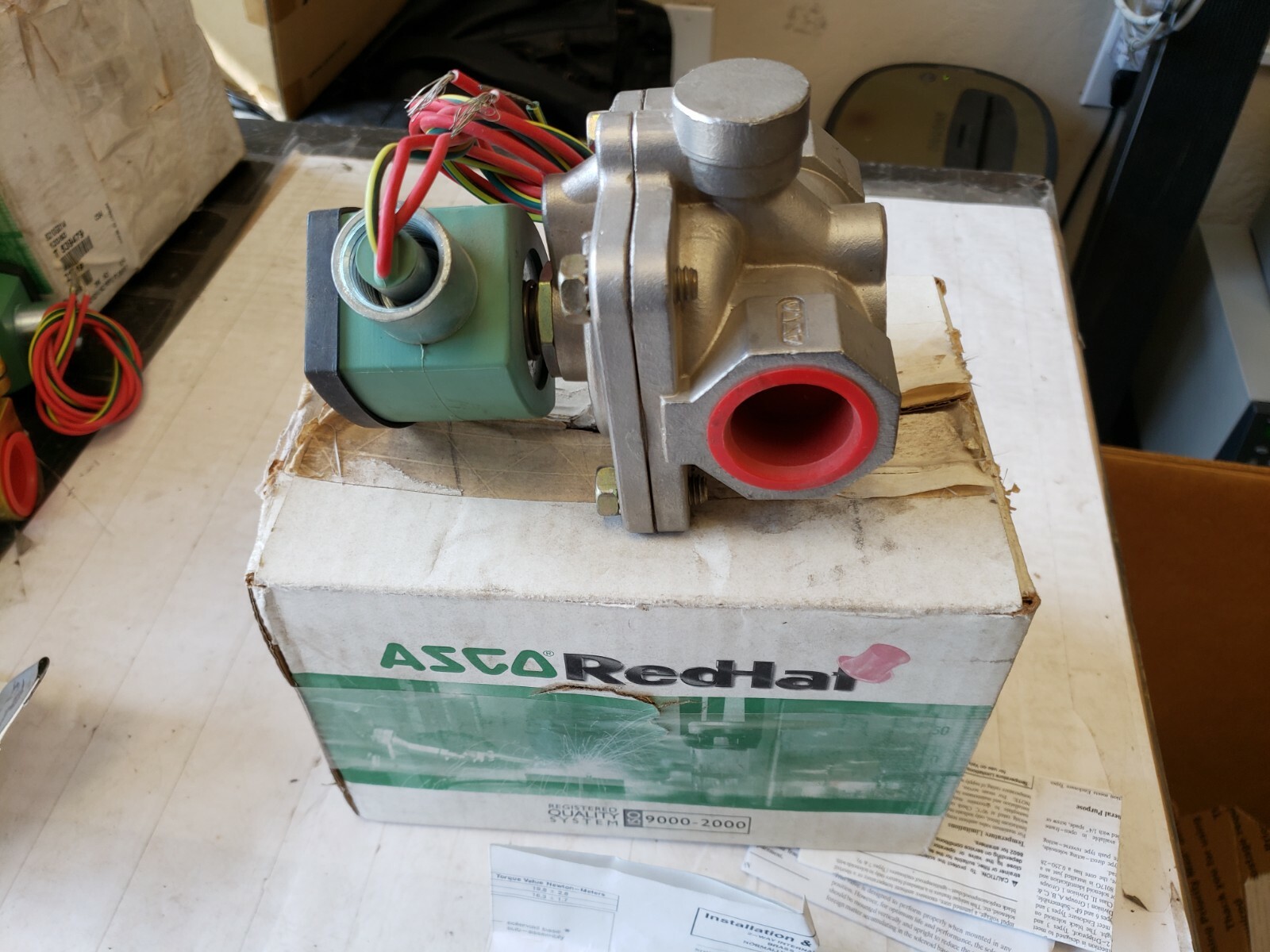 1" ASCO REDHAT EF 8210G089 RedHat II 2-Way Threaded Solenoid Valve New ...