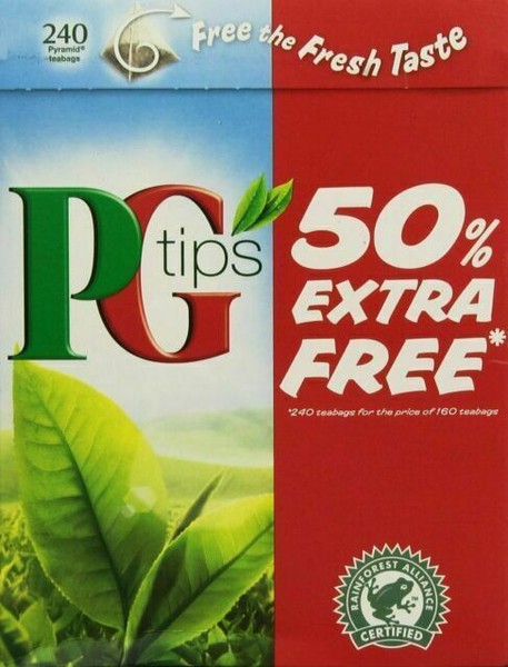 PG Tips 240 Bags 2pk 160 Bags 80 Bags - 480 Teabags Total. for sale ...