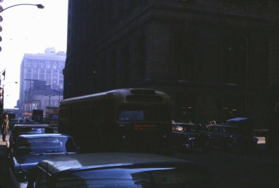 CTA Chicago Transit Authority GM Old Look bus Kodachrome original Kodak ...