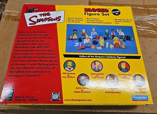 2002 The Simpsons Playmates Toys ‘R Us Exclusive BLOCKO Figure Set CIB ...