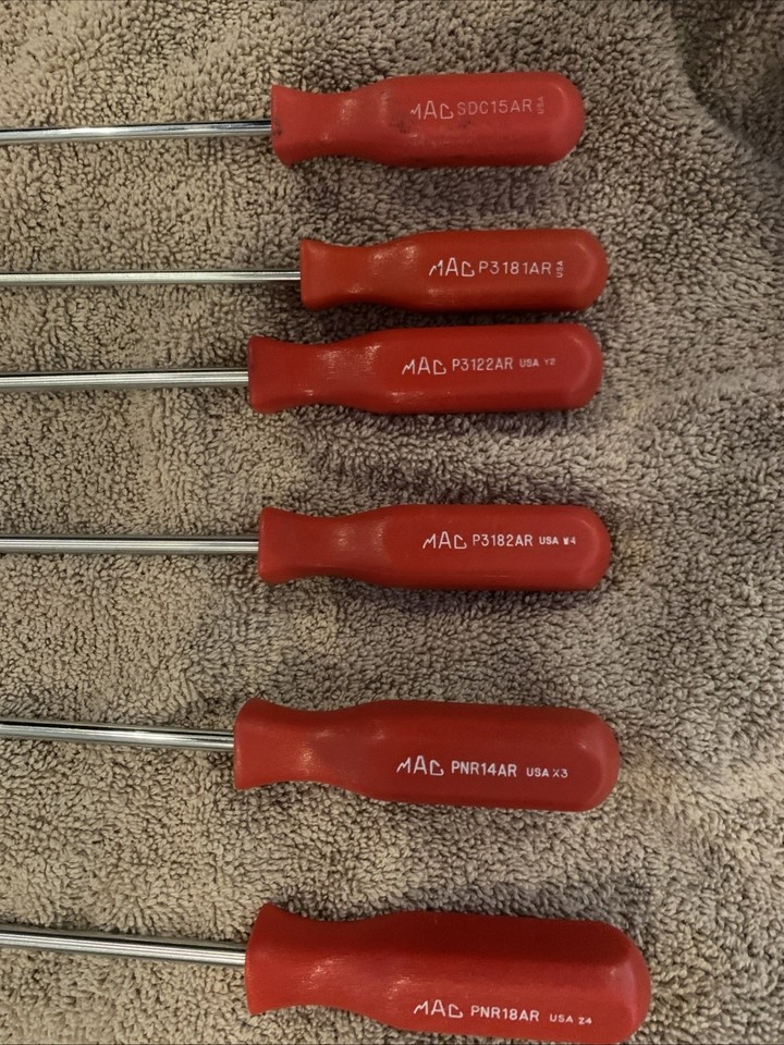 Mac Tools Red Handle Screwdrivers | eBay