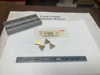 Lot of 4, Hertel 1000706, TPU322 Grade HC210, Carbide Turning Inserts ...